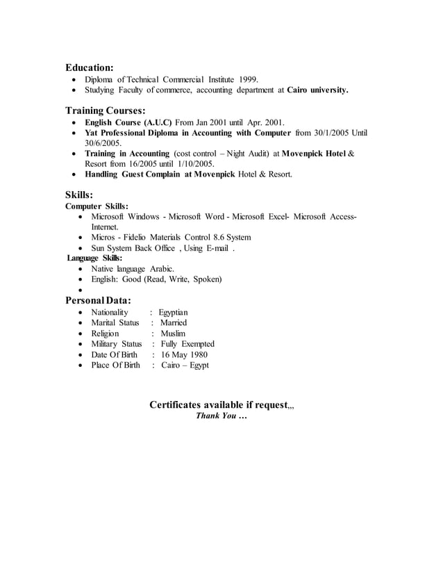 Mohammad Fouad_s CV 2 | DOCX
