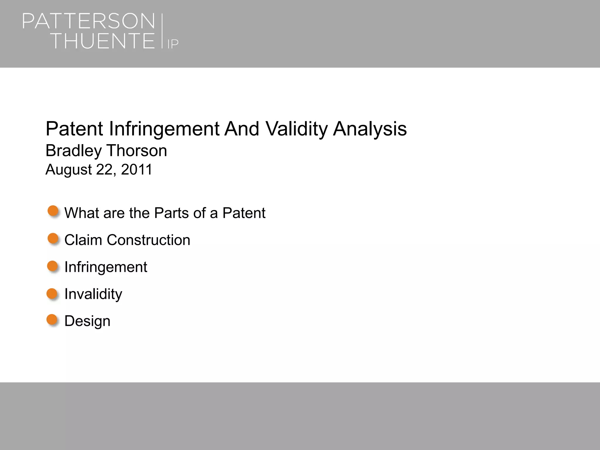 Patent Infringement And Validity Analysis | PDF