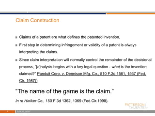 Patent Infringement And Validity Analysis | PDF