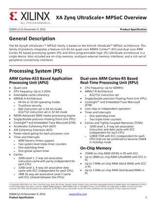 ds894-zynq-ultrascale-plus-overview | PDF