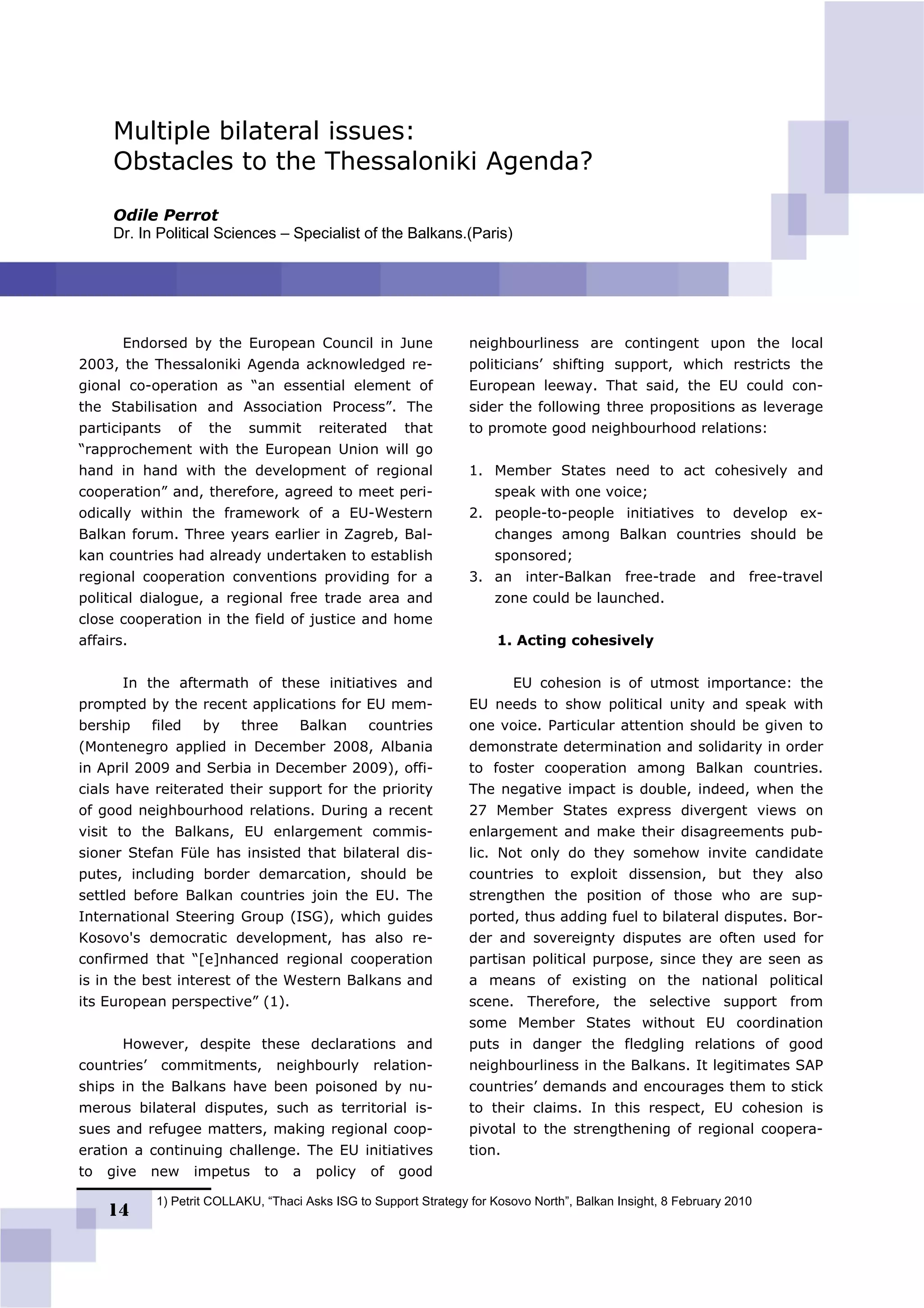 EU accession of the Western Balkans: evaluating a process | PDF