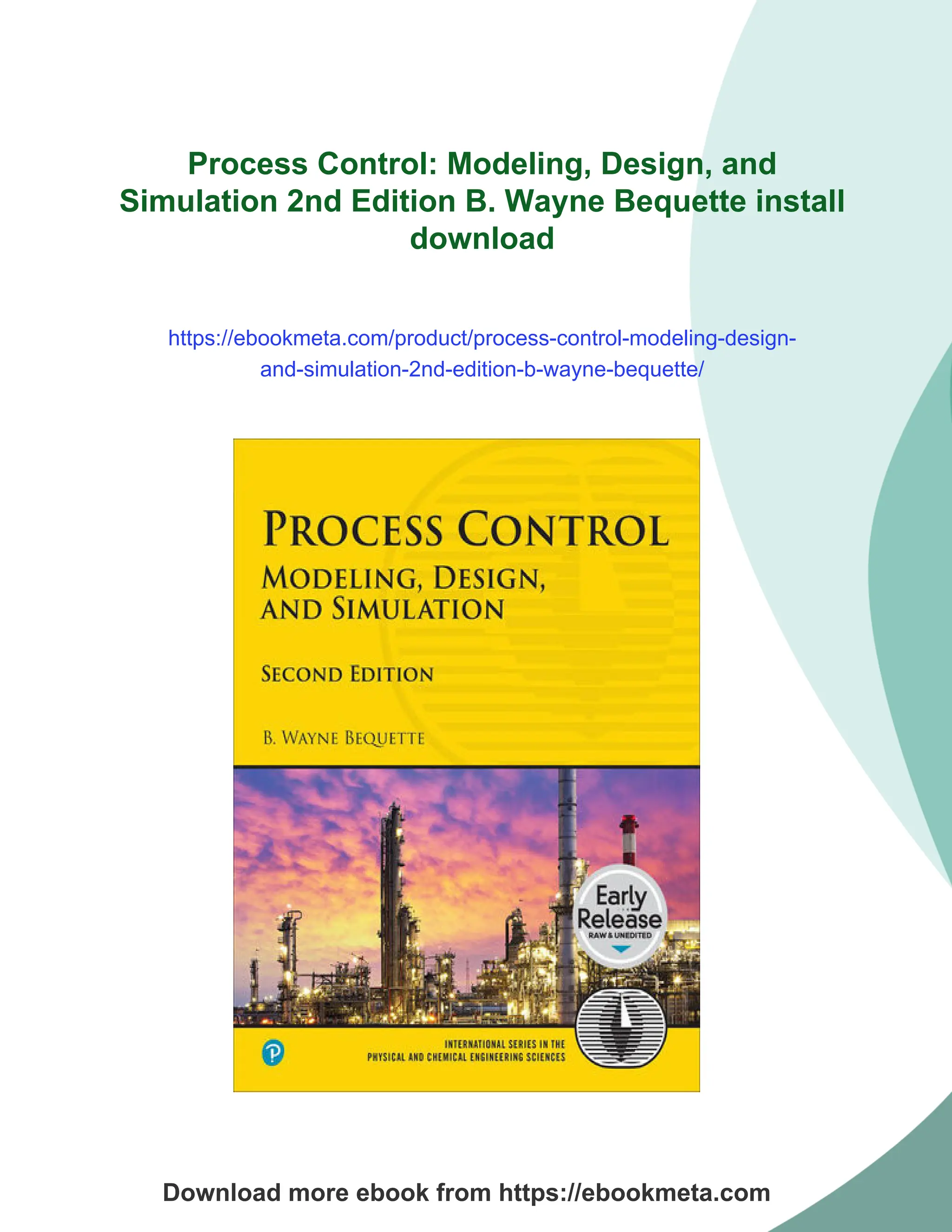 Process Control: Modeling, Design, and Simulation 2nd Edition B. Wayne Bequette | PDF