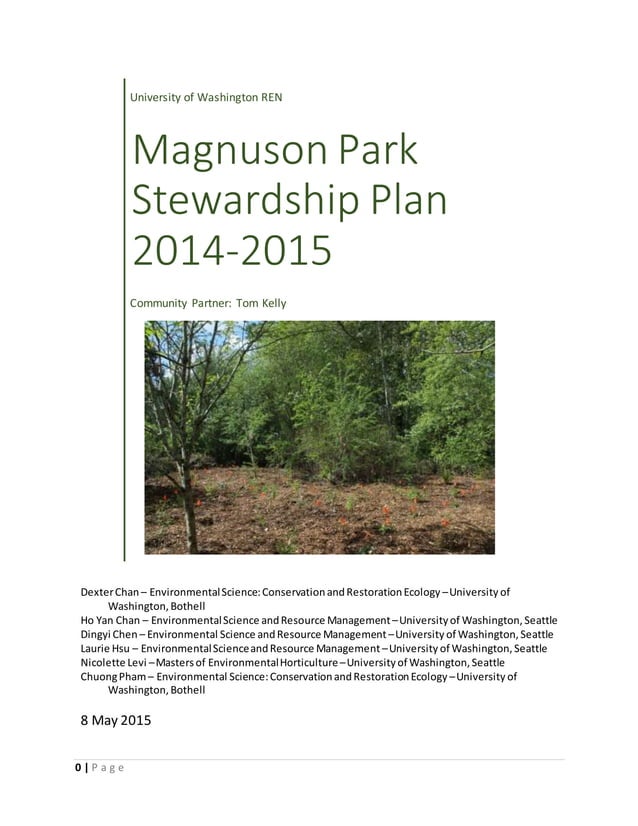 Magnuson2015_Stewardship Plan | PDF