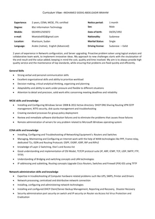 Mohamed Siddiq CV | PDF