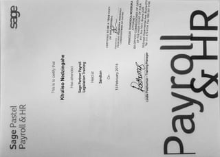 Sage pastel payroll and hr | PDF