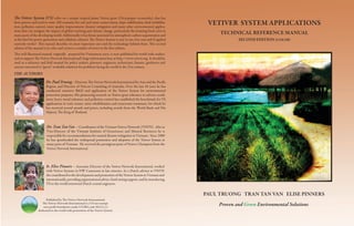 Vetiver System Applications Technical Reference Manual Second Edition ...