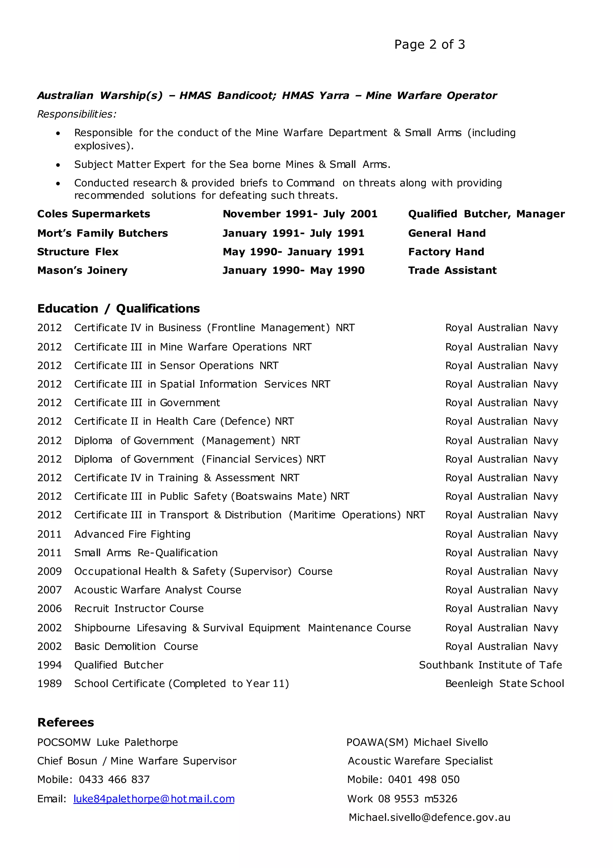 Shane Bruce Constable - Resume | DOCX