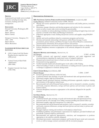 new resume jrc DRAFT | PDF