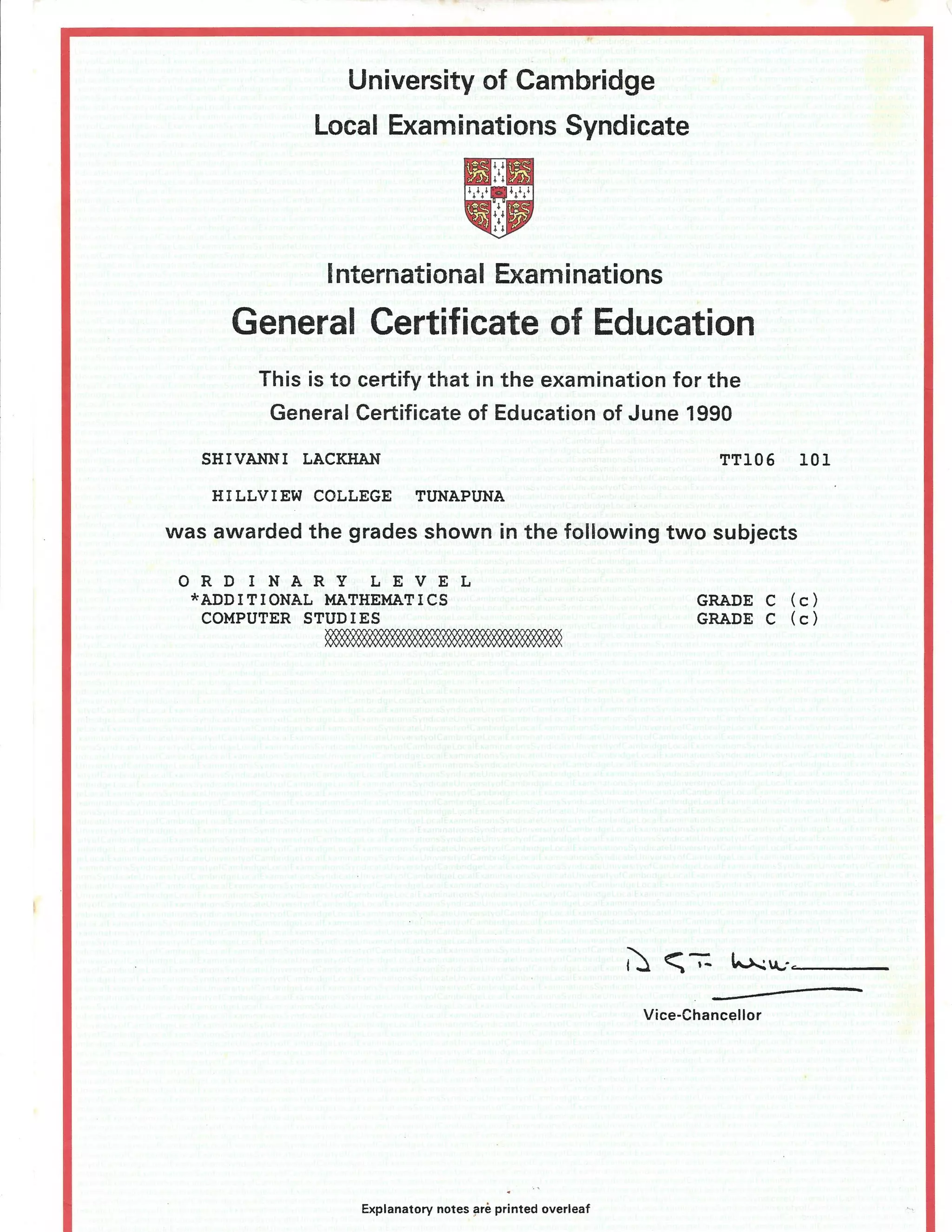 CXC & GCE Certificates, BA International Business Administration | PDF ...