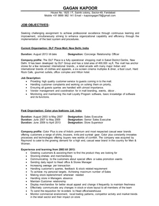 Resume - Gagan Kapoor. (1) | DOCX