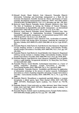 CURRICULUM VITAE academic Semsudin Plojovic | PDF