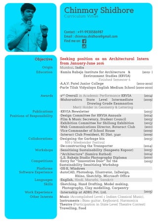 Chinmay Shidhore_Portfolio | PDF