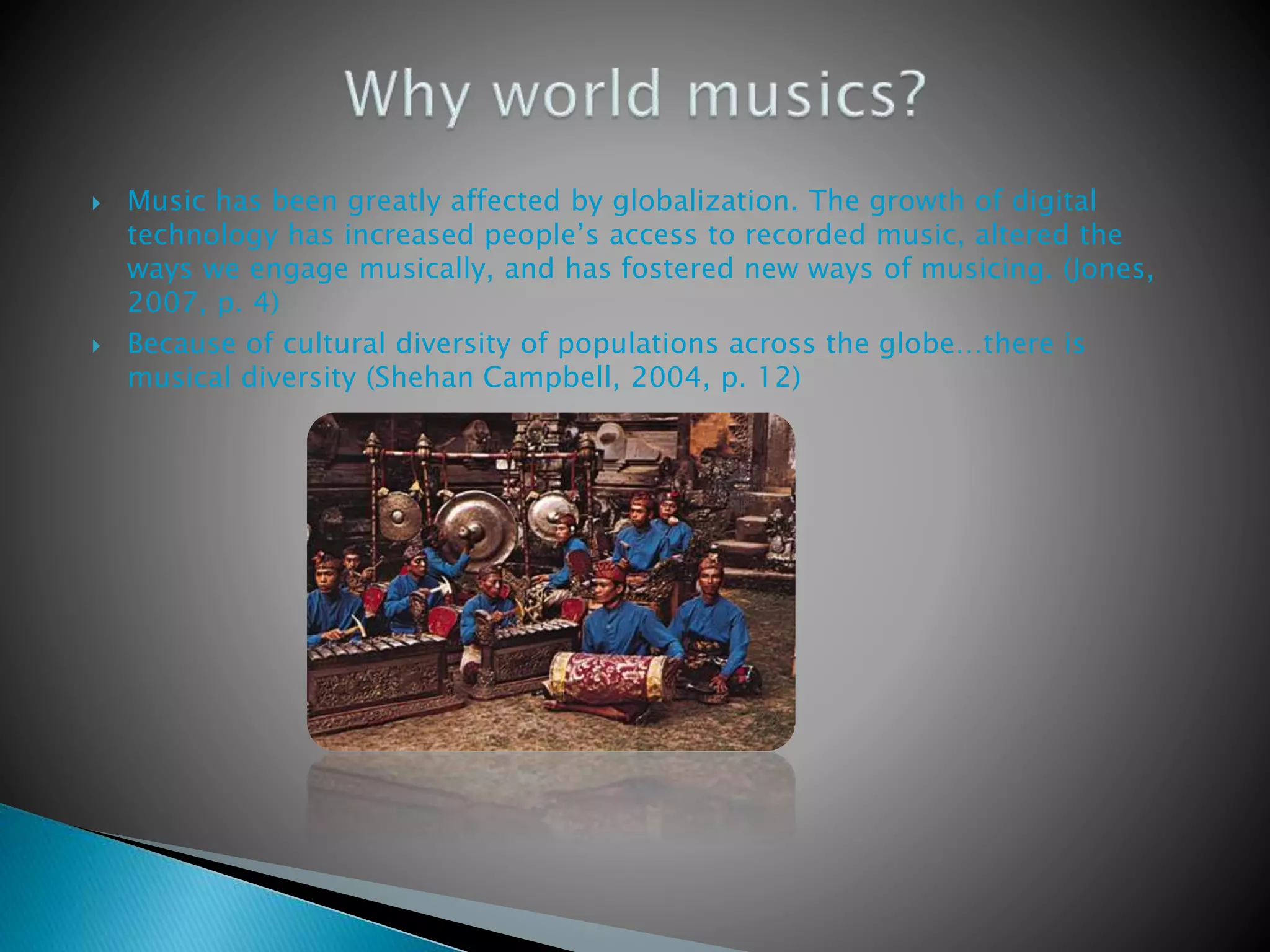 Inclusion of World Musics in Teaching | PPTX | Music | Entertainment