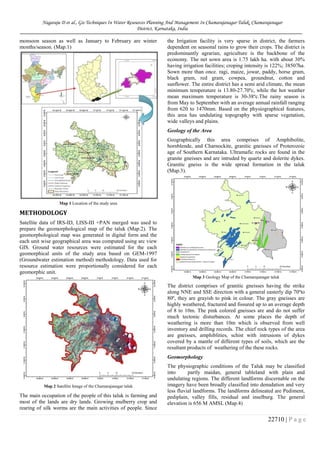 GIS TECHNIQUES IN WATER RESOURCES PLANNING AND MANAGEMENT IN CHAMARAJANAGAR TALUK ...