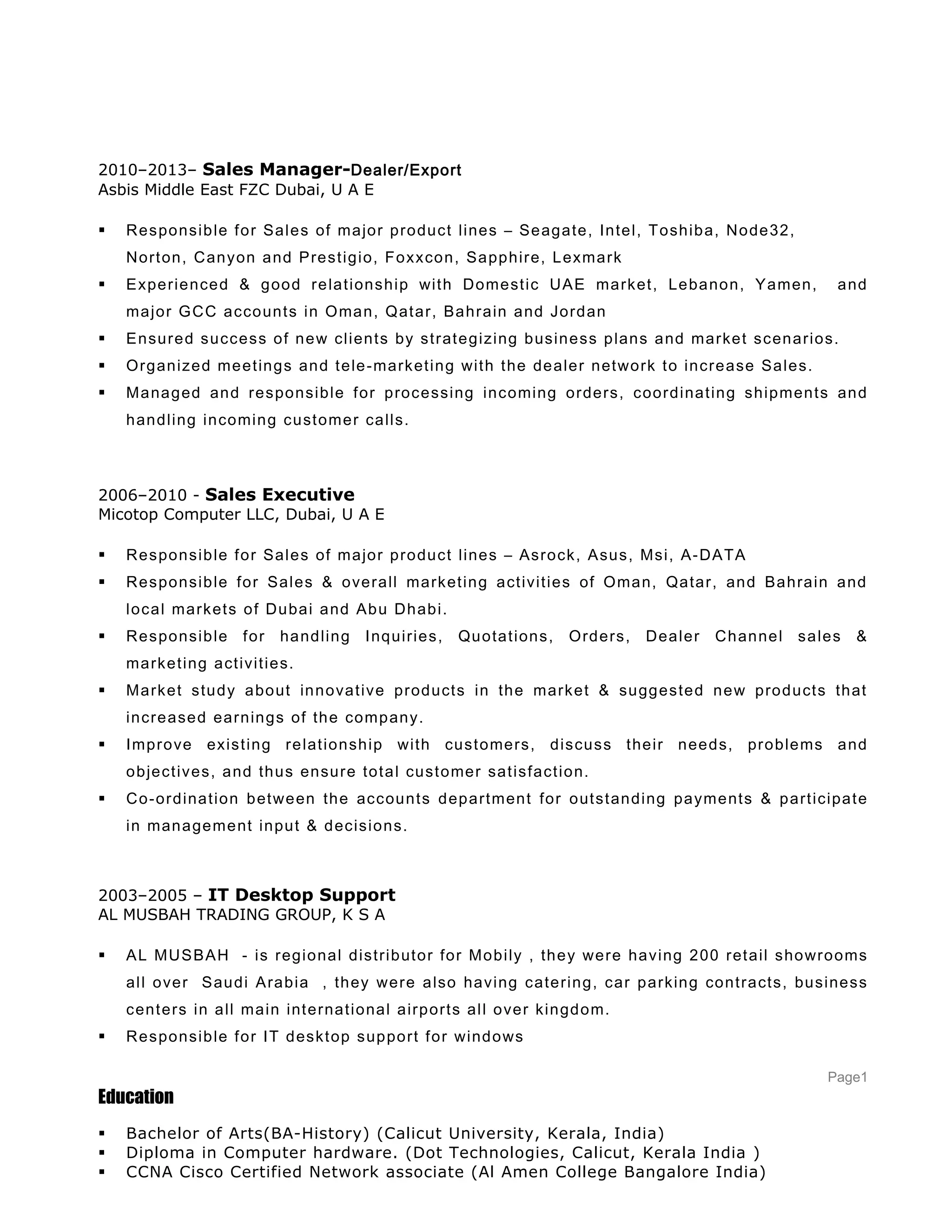 Resume-Anvar Pakkath | DOC