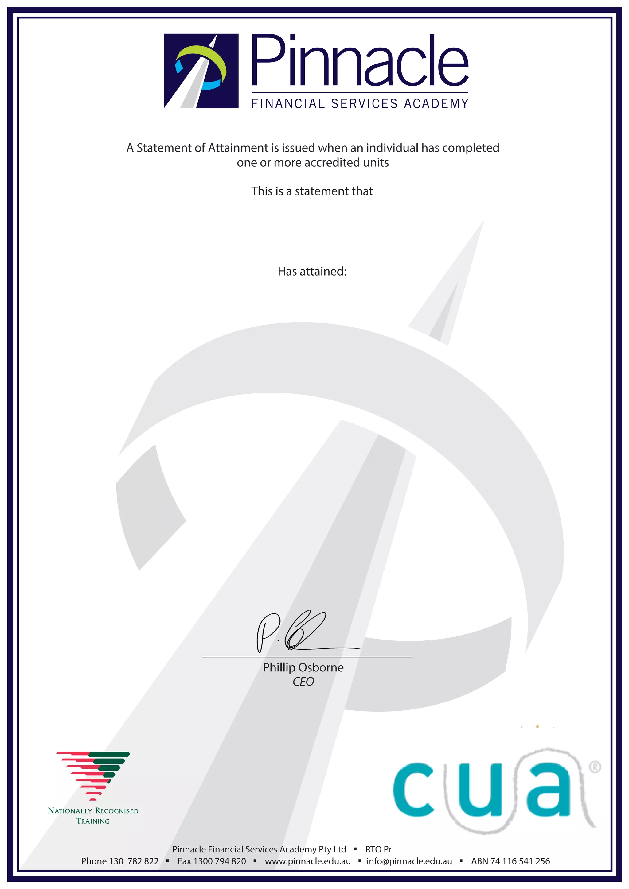 FSR Certificate Tier 2 | PDF