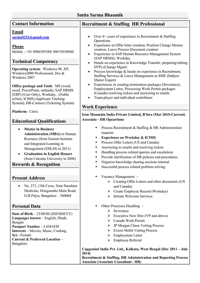 Smita Sarma_Resume | PDF