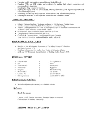 hesham CV updated | DOCX