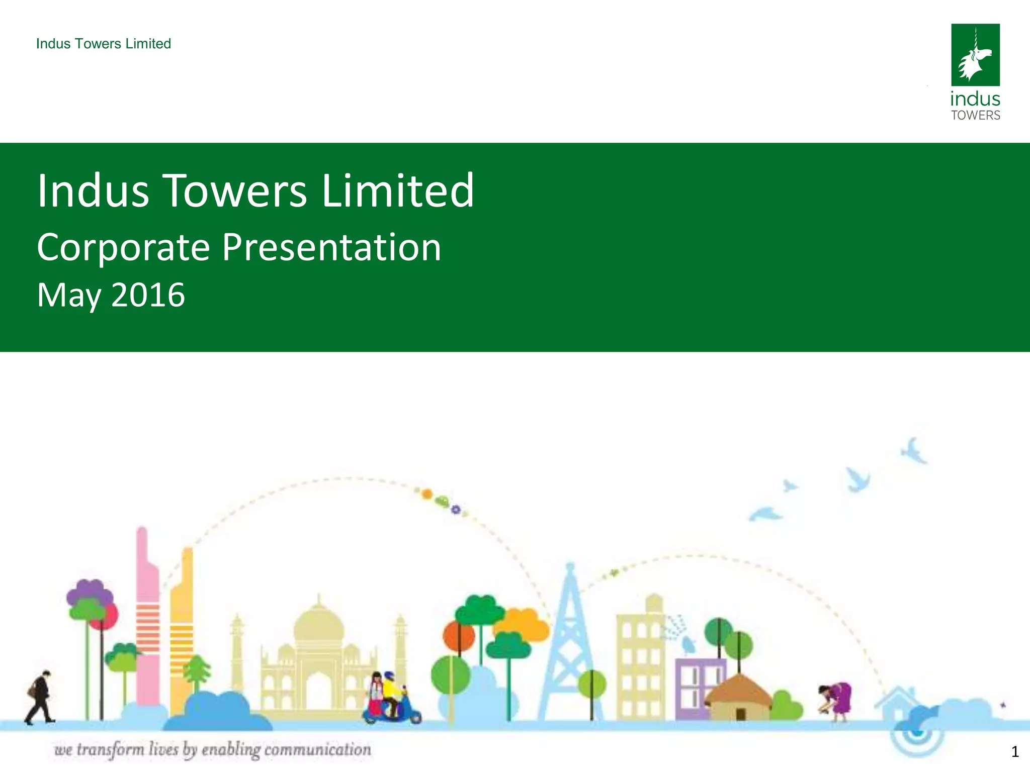 Indus Towers_Corporate Presentation May 2016 | PPTX