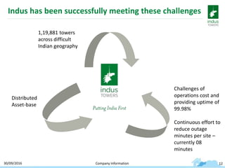 Indus Towers_Corporate Presentation May 2016 | PPTX