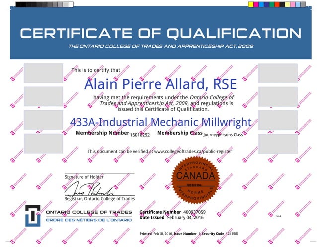 433A-Industrial Mechanic Millwright Red Seal | PDF