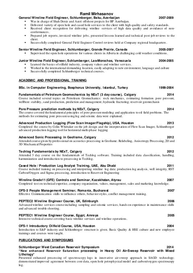 Resume Ramil Mirhasanov_Petrophysicist