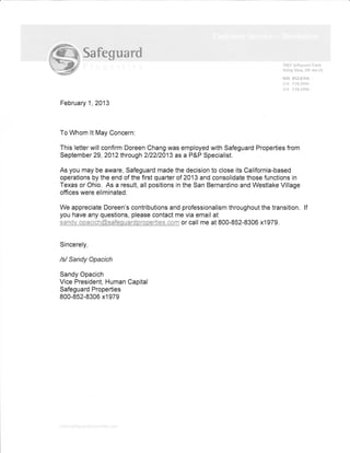 Letter of Recommendation and Awards | PDF