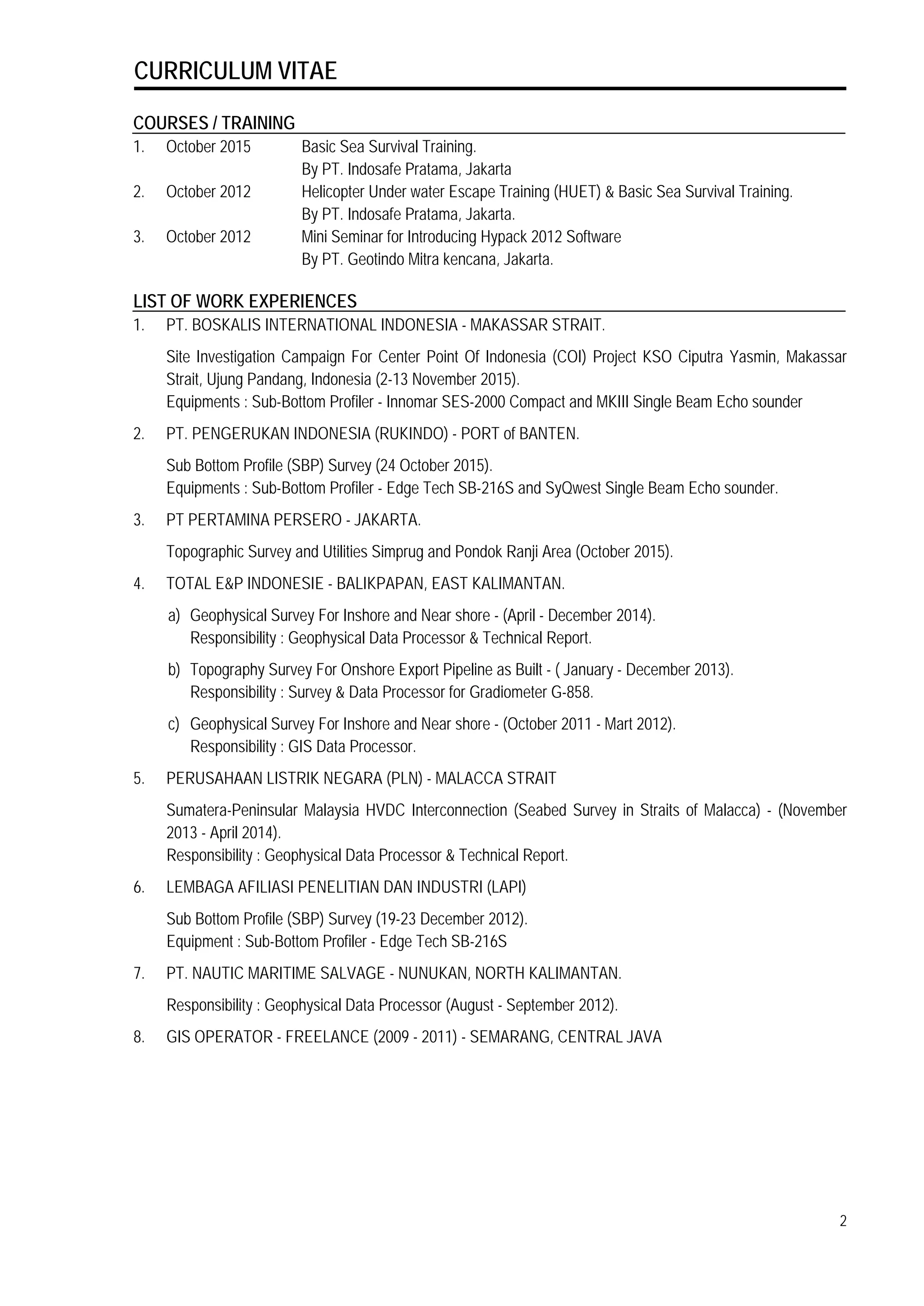 Resume of Muhammad Afif Ma'ruf | PDF | Geology | Science