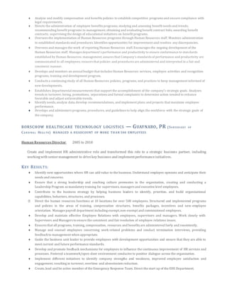 Mitzi Arocho resume- Human Resource Director | DOCX