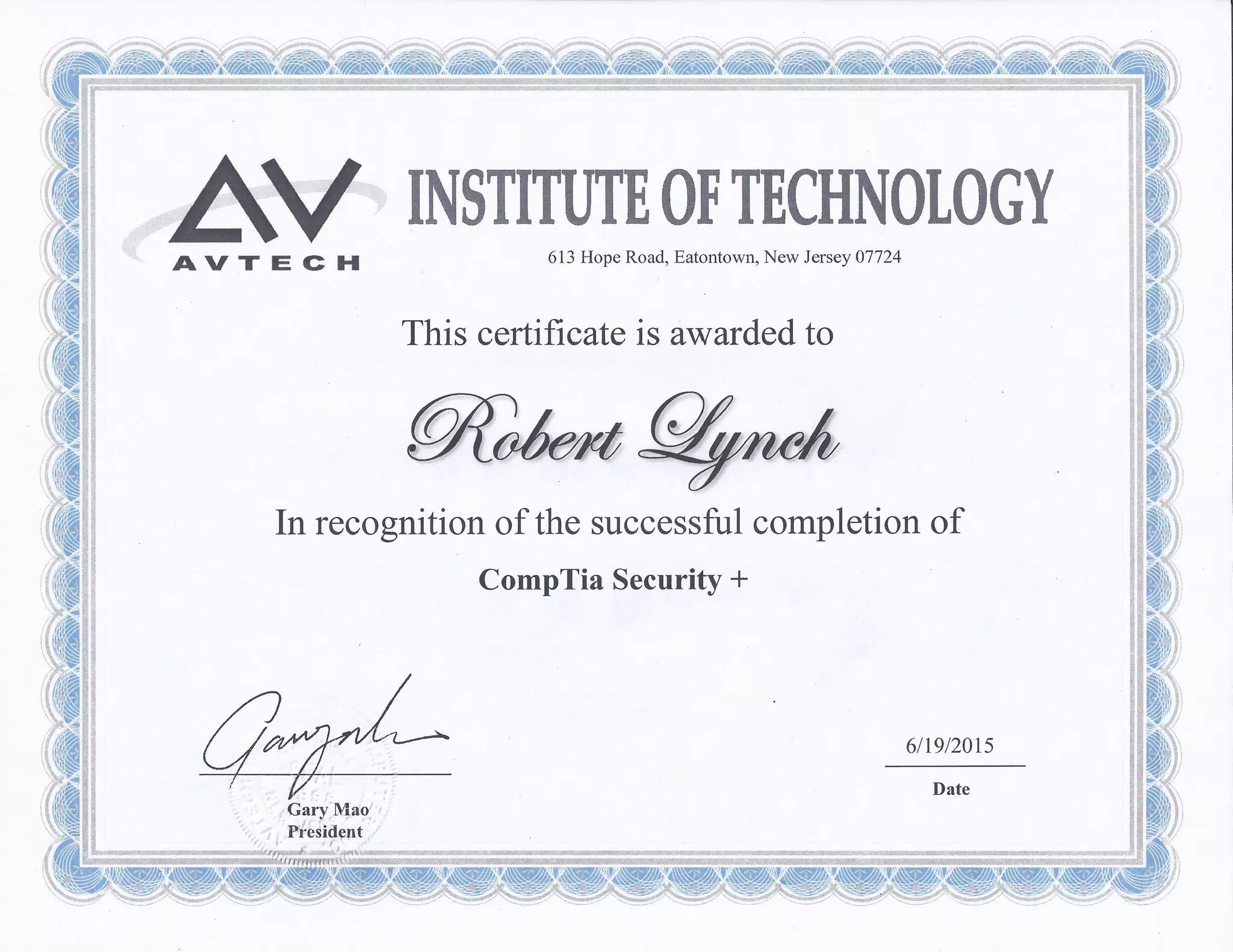 Robert Lynch - CompTIA Security+ Training | PPT