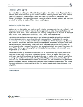 Insights Discovery - Personal Profile | PDF