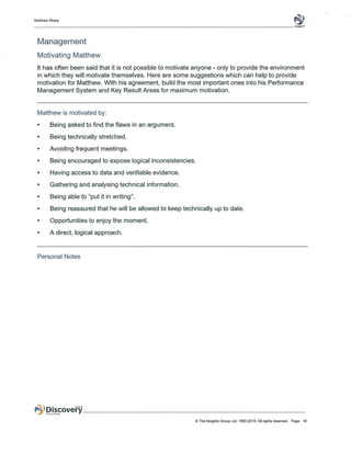 Insights Discovery - Personal Profile | PDF