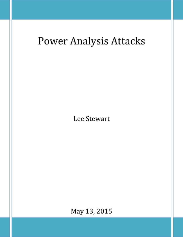 Power Analysis Attacks | PDF
