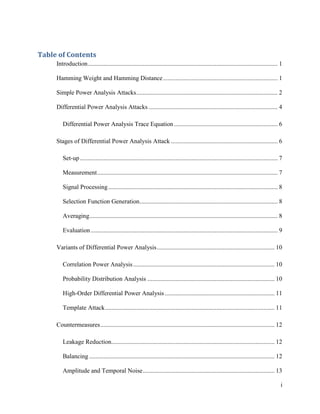 Power Analysis Attacks | PDF