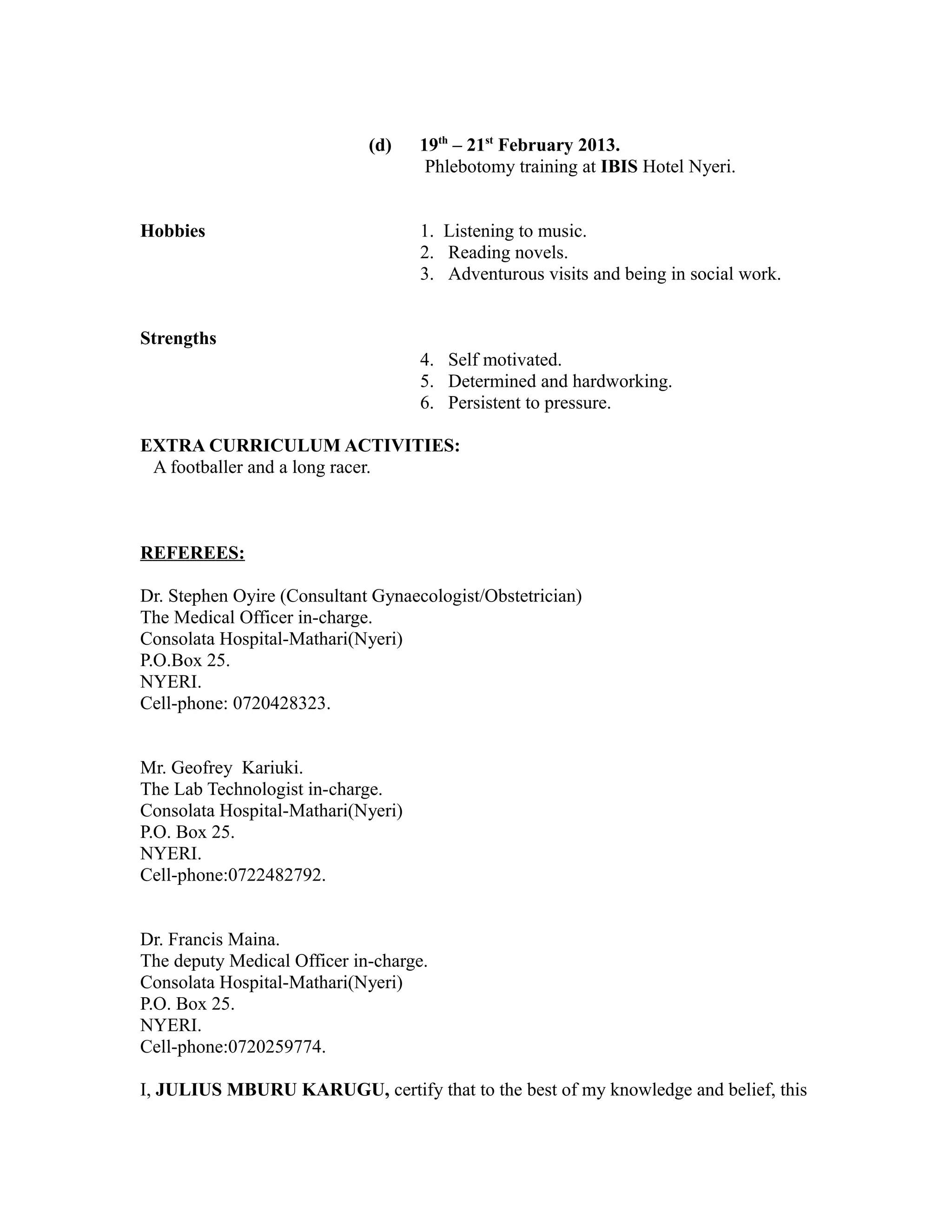 juliuscv-12 | DOC | Healthcare Industry | Industries