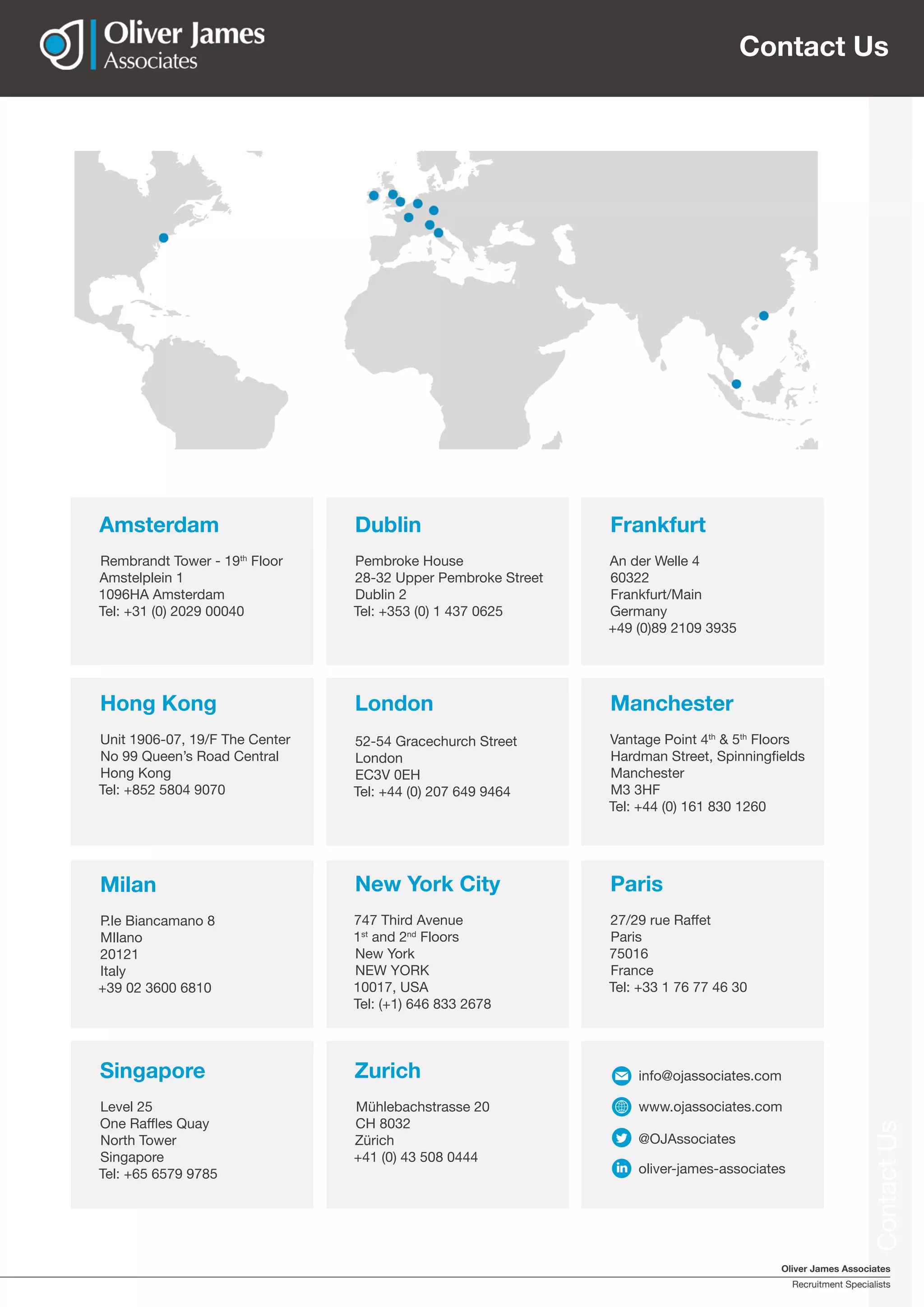 Oliver James Associates - Global Brochure | PDF