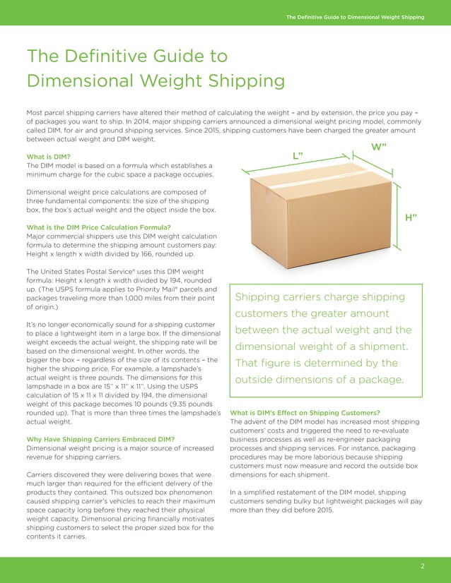 Dim_Weight_Guide_August | PDF