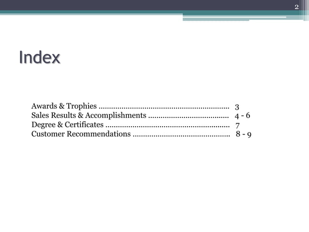 Sales Portfolio | PPT