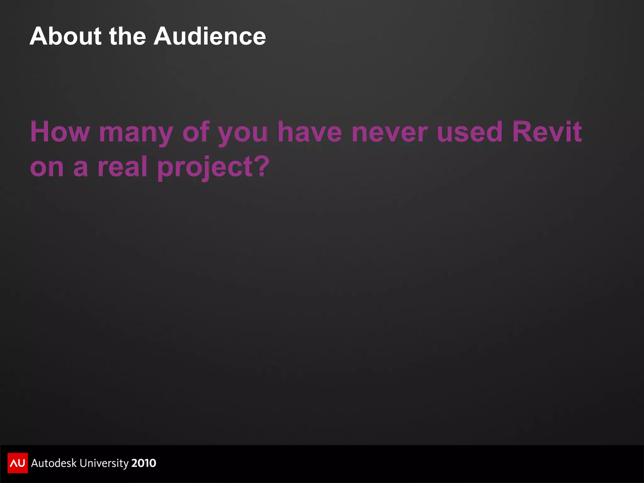 AB433-2--Start Early, Finish Early - Using Autodesk Revit Architecture ...