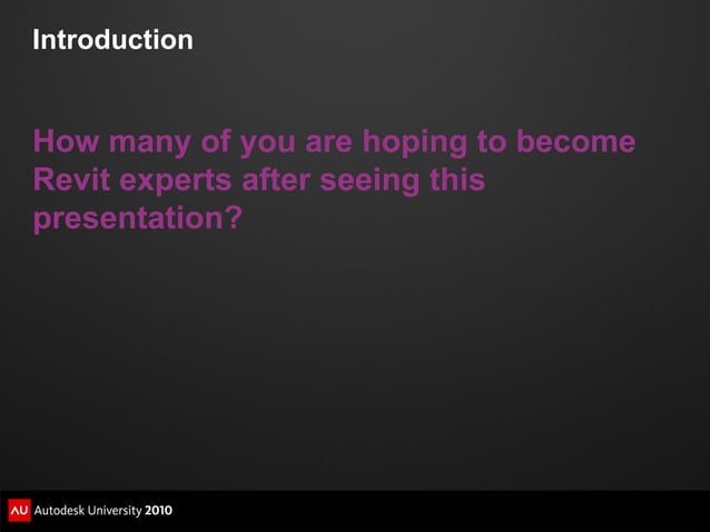 AB433-2--Start Early, Finish Early - Using Autodesk Revit Architecture ...
