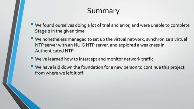 NTP Project Presentation | PPTX