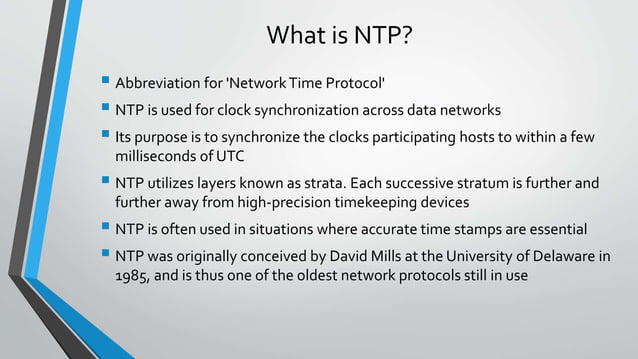 NTP Project Presentation | PPTX