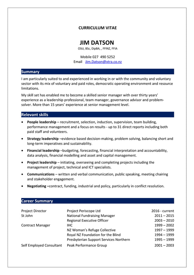 Datson_Jim CV 1216 | PDF