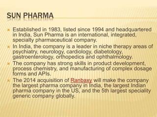 Sunpharma-Ranbaxy aquisition | PPTX