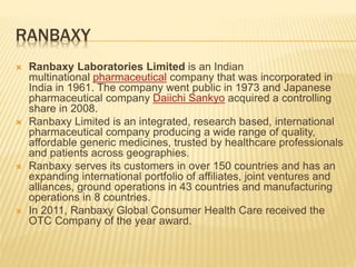 Sunpharma-Ranbaxy aquisition | PPTX