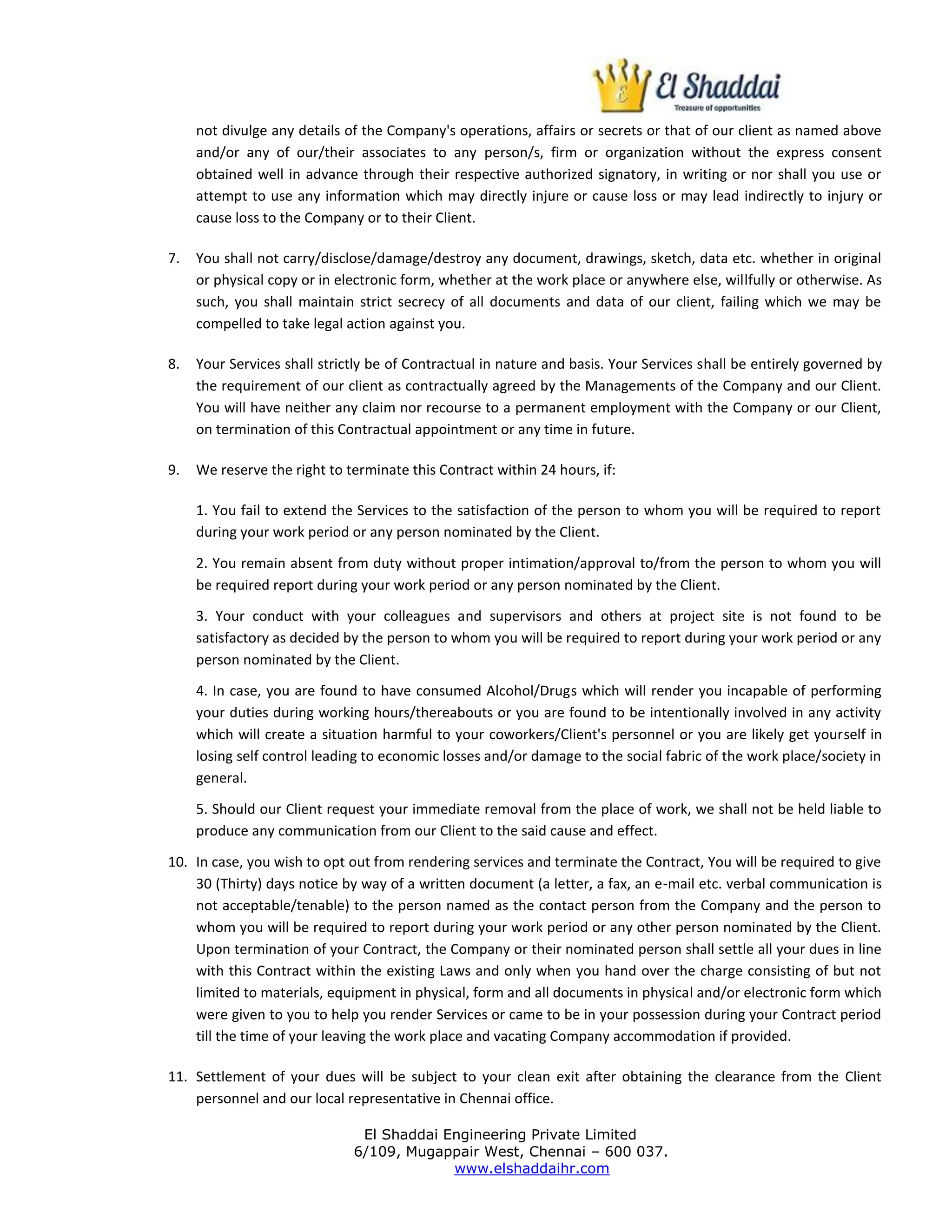 Revised Offer Letter - Manikandan | PDF