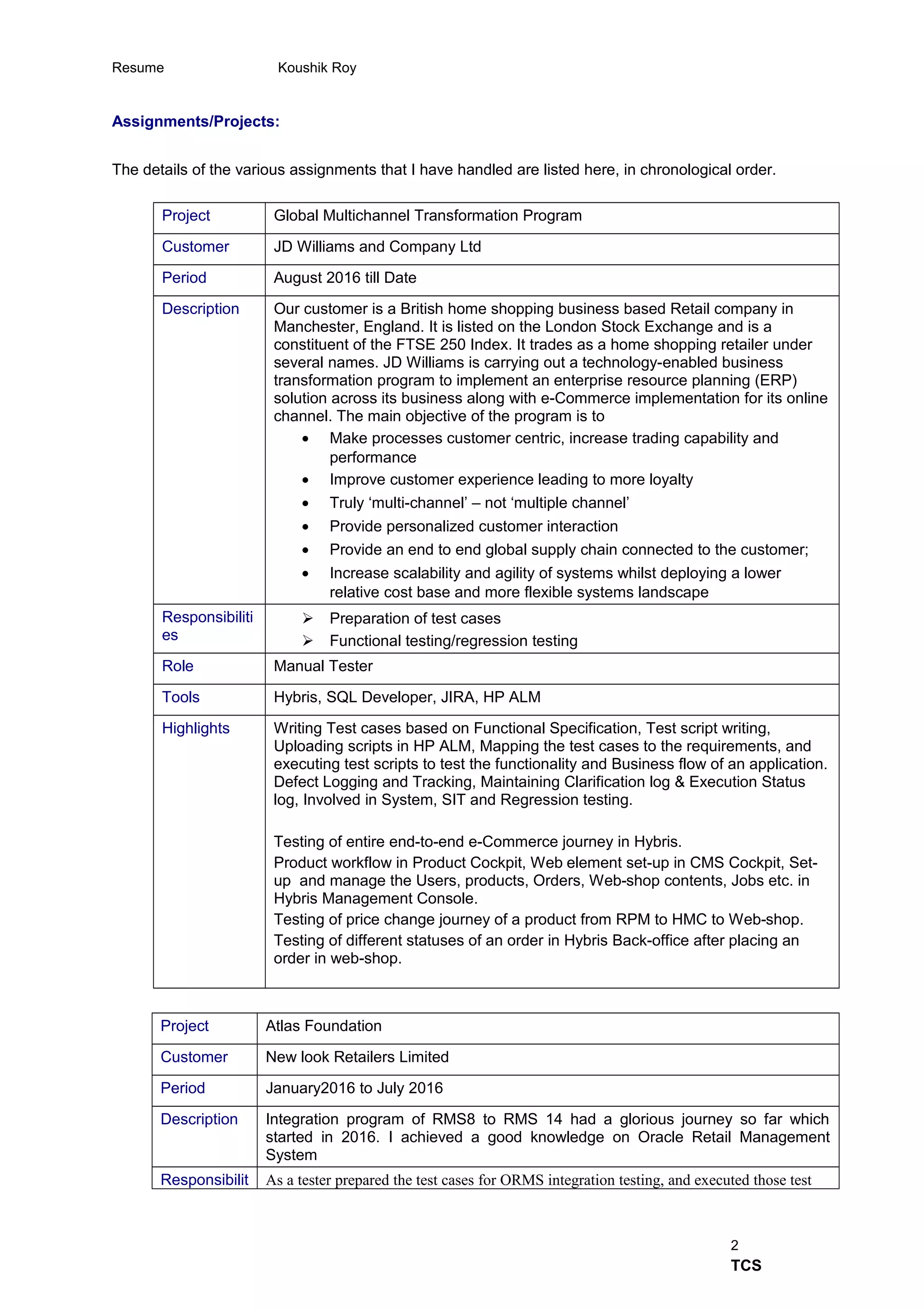 Koushik Roy-Resume | DOC
