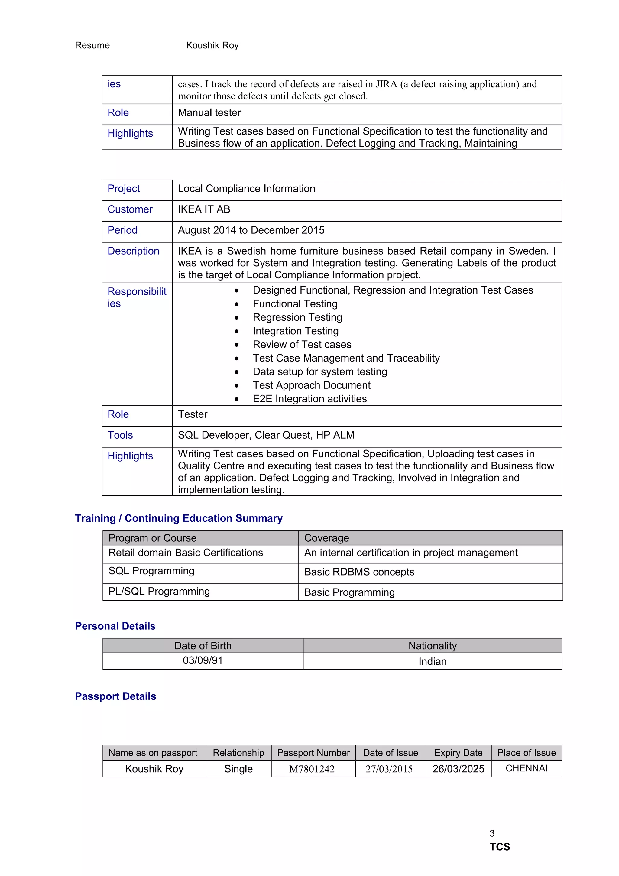 Koushik Roy-Resume | PDF