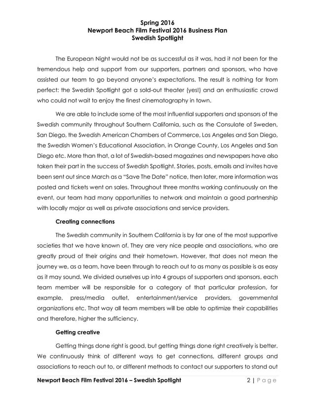 FINAL Project - Team Sweden | PDF