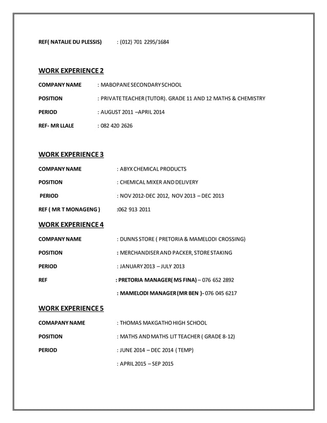 CURRICULUM VITAE PONTSHO | DOCX